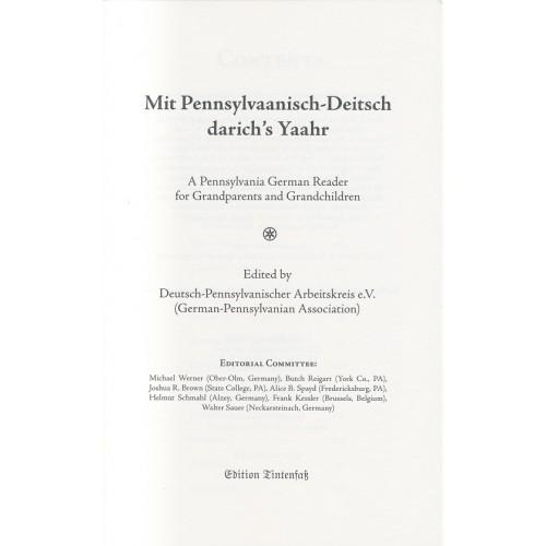 Mit Pennsylvaanisch-Deitsch darich's Yaahr